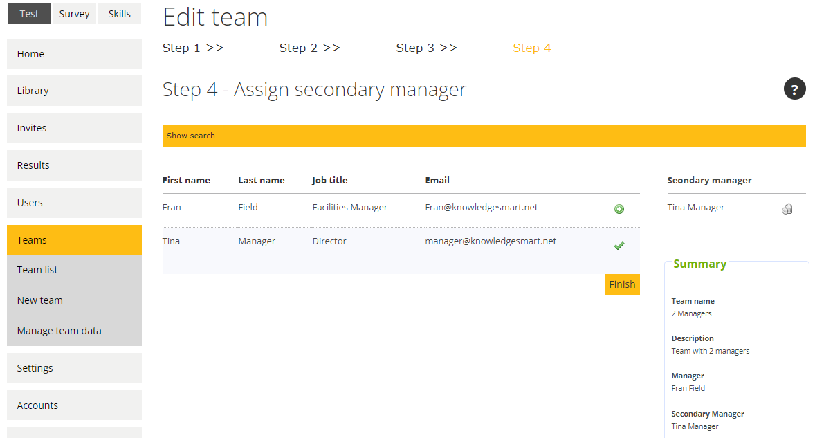 Creating and exporting individual Teams in KnowledgeSmart – Eagle Point Software