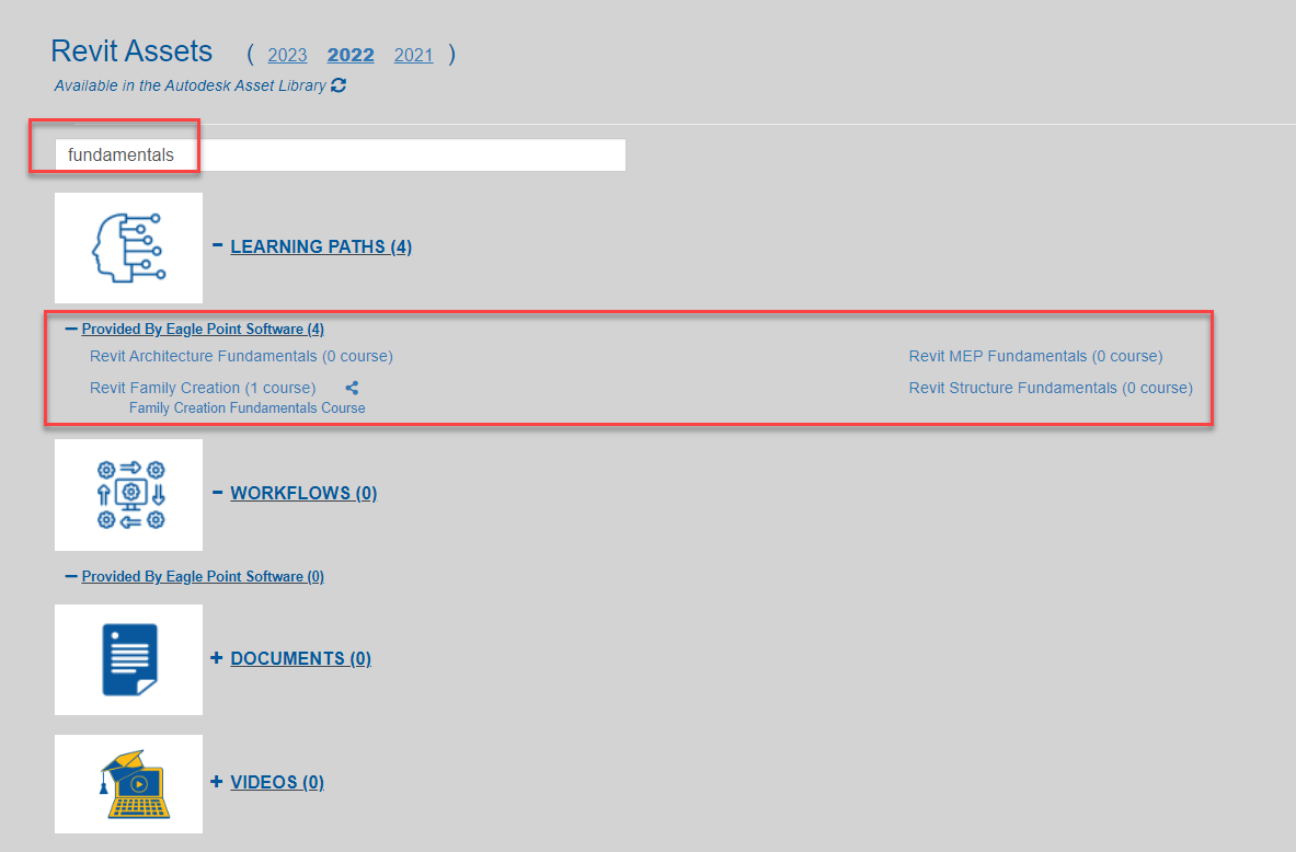 Best practice guidance when searching for Pinnacle Series learning content – Eagle Point Software