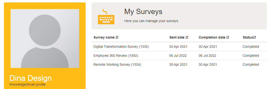 User journey - Surveys – Eagle Point Software